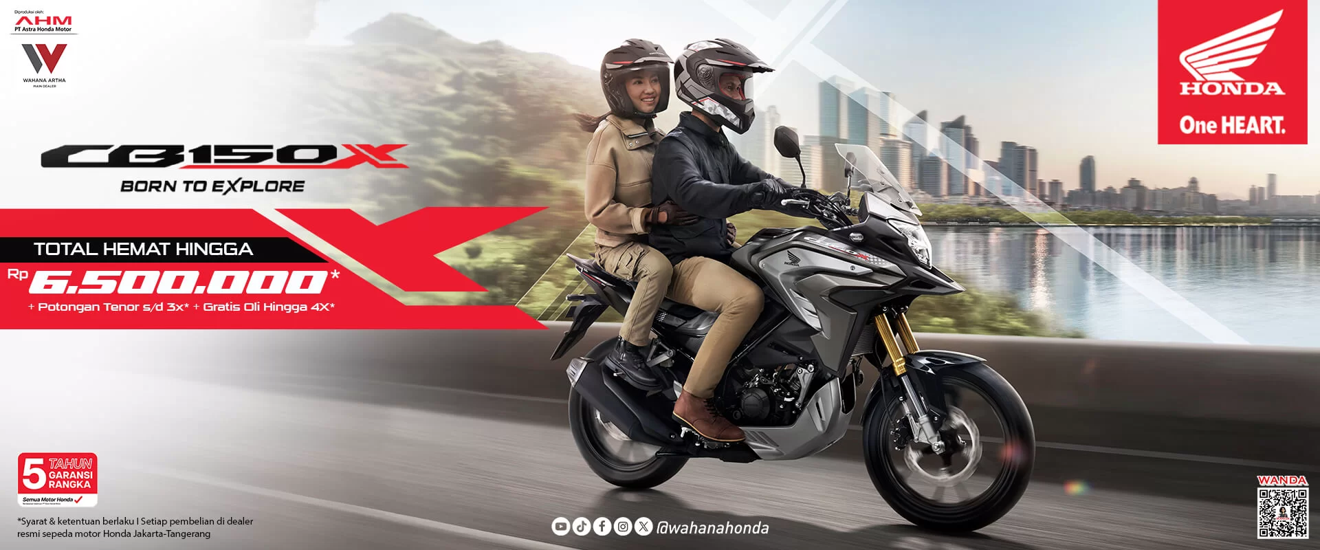 Honda CB150X Periode Oktober 2024 | Wahana Honda